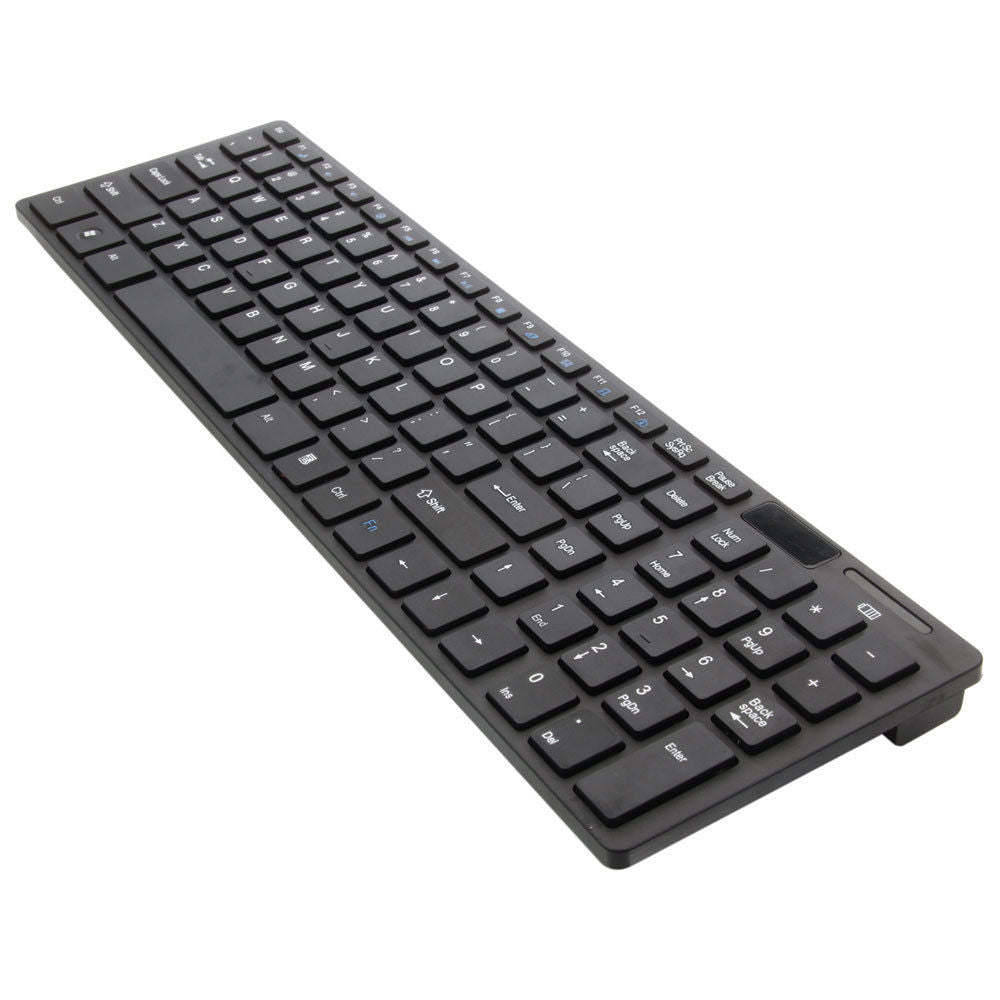 Slim 2.4GHz Wireless Keyboard and Cordless Mouse Combo Set For PC Blac ...